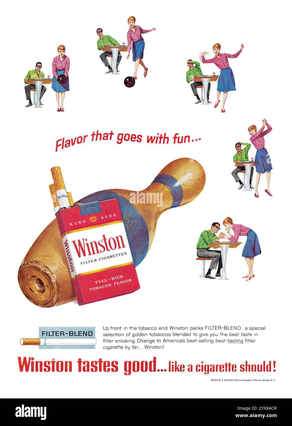 Advertising for winston cigarettes hi-res stock photography and images ...