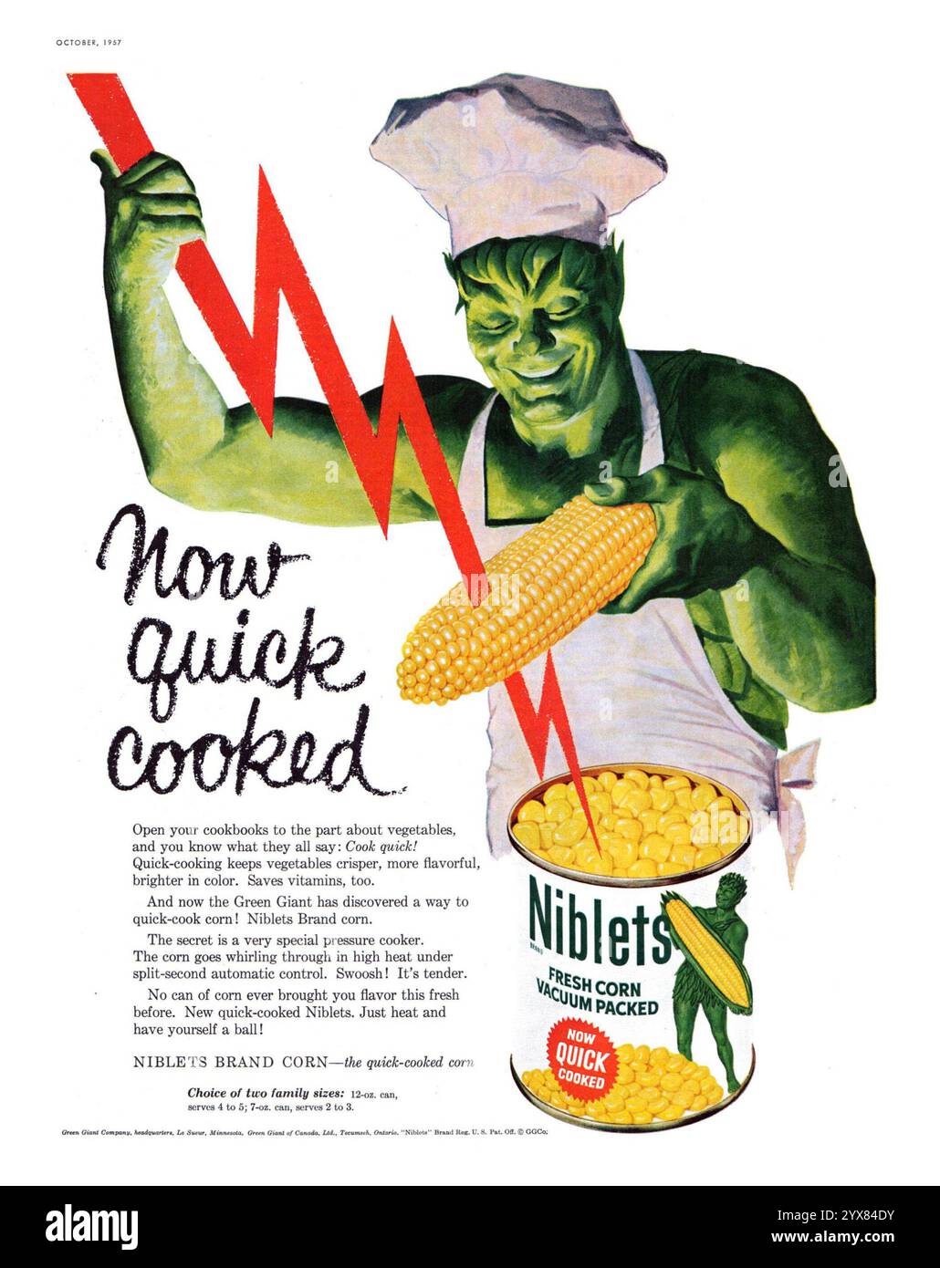 Green giant ads hi-res stock photography and images - Alamy