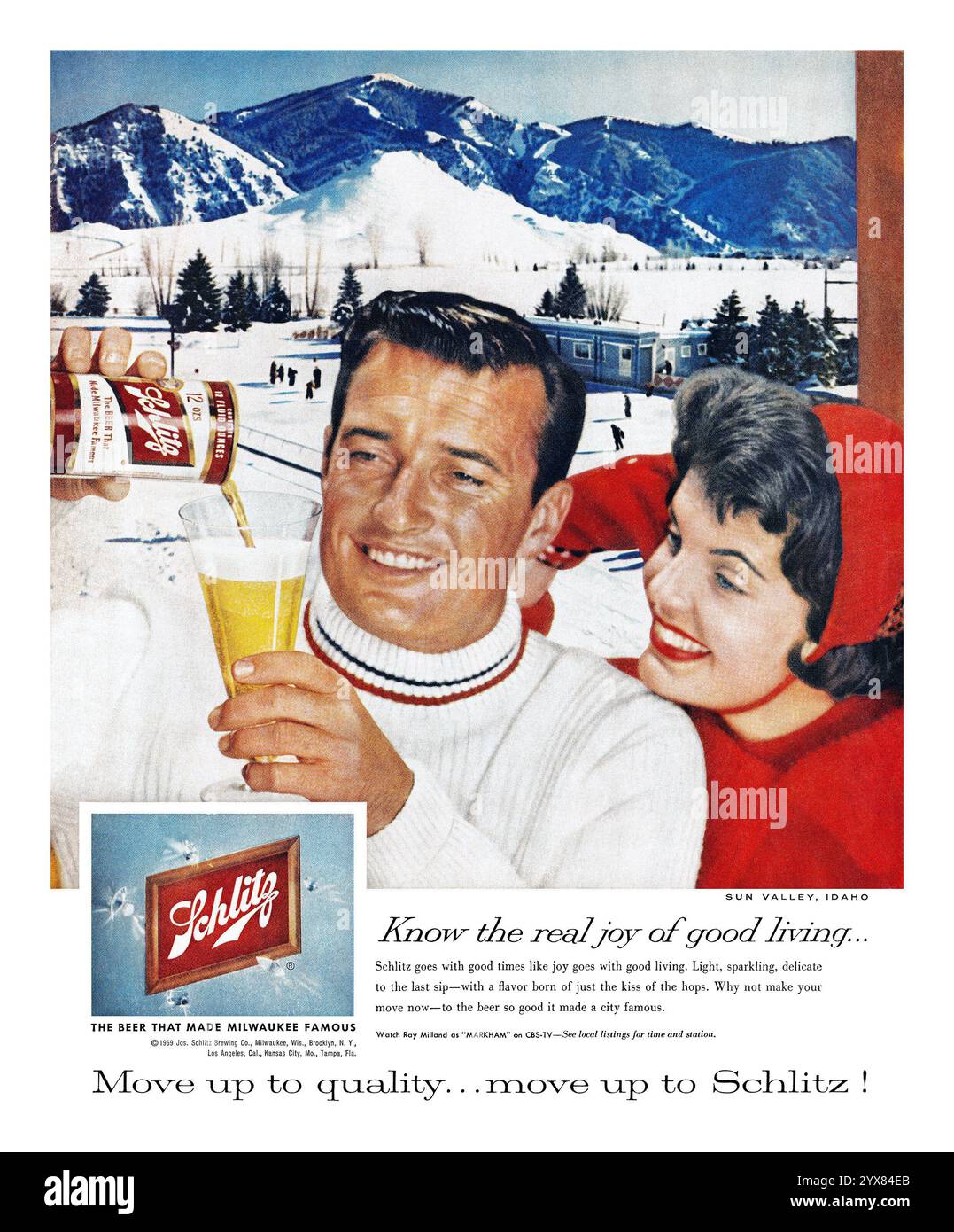 Vintage ski poster hi-res stock photography and images - Alamy