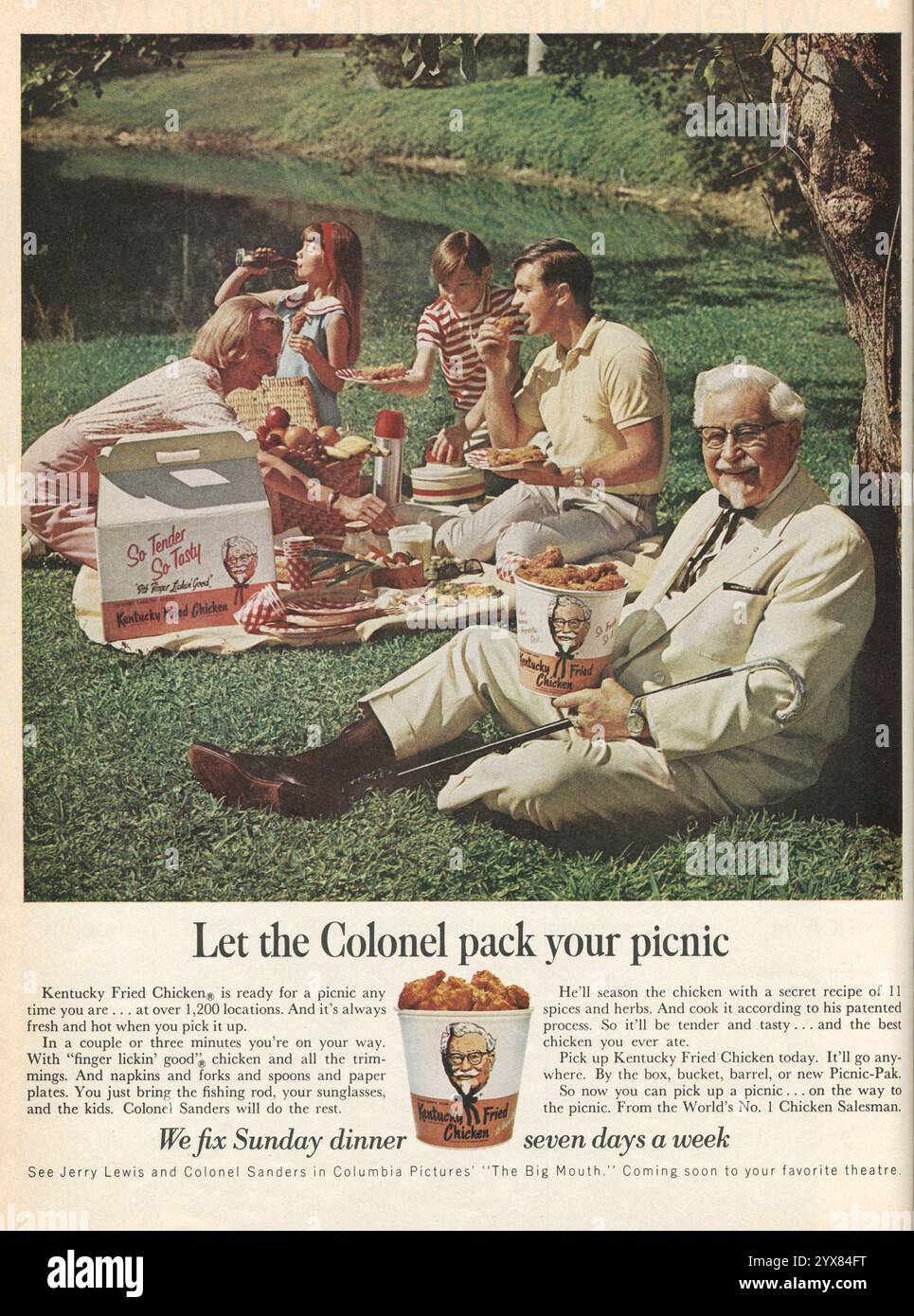 1967 Kentucky Fried Chicken Ad Stock Photo - Alamy