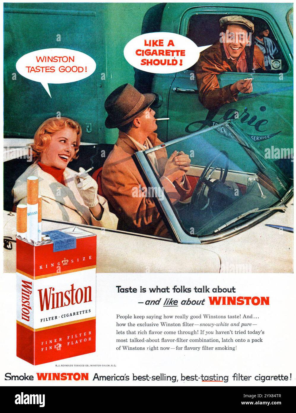 Advertising for winston cigarettes hi-res stock photography and images ...