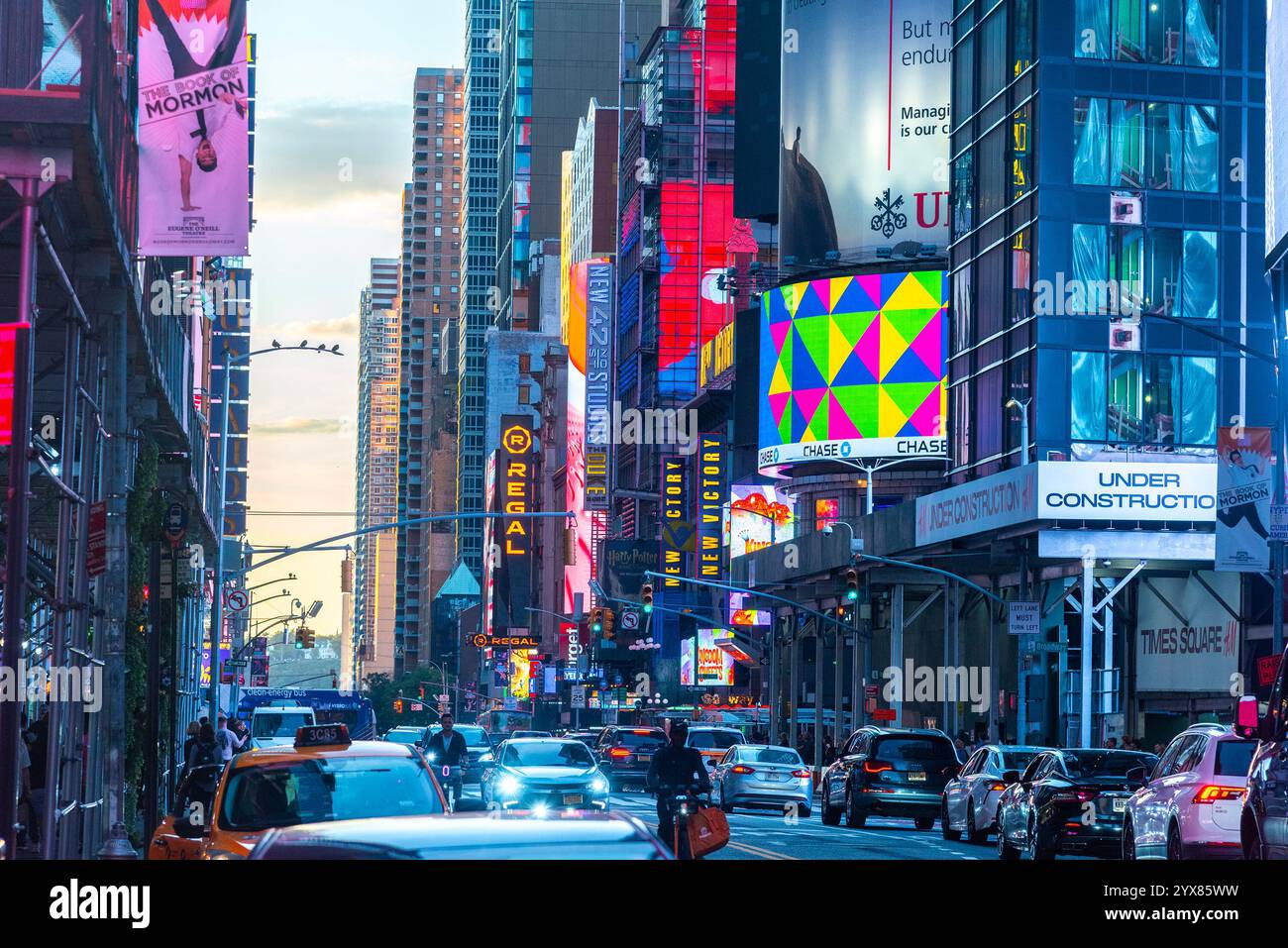 New York, USA - October 05, 2024: Traffic jam in Midtown Manhattan ...