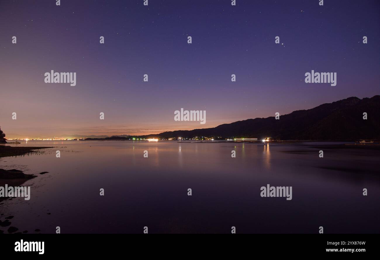 Panoramic view of the sacred Miyajima island, Itsukushima near ...