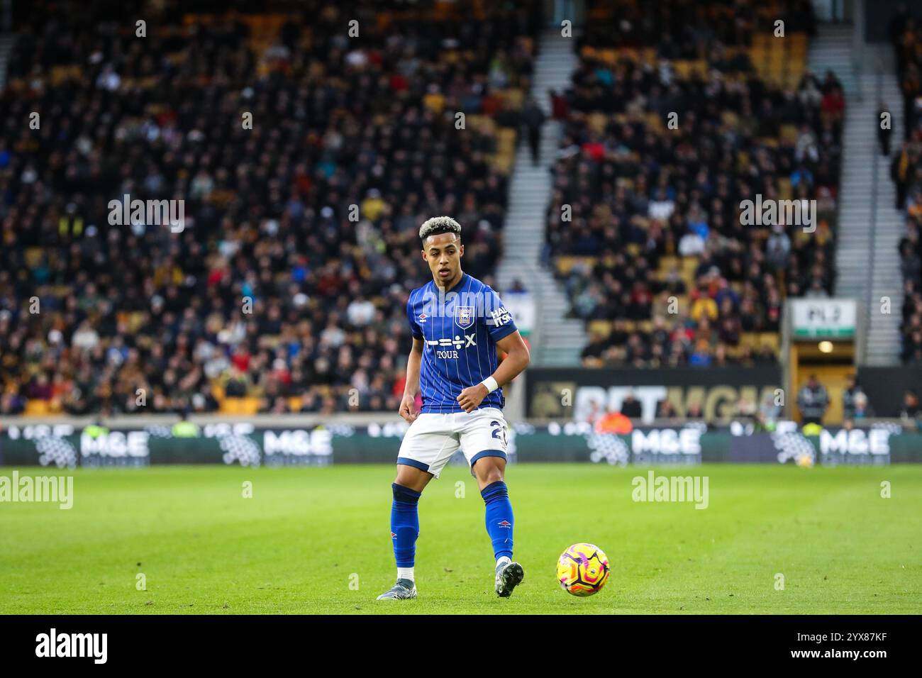 Omari Hutchinson of Ipswich Town passes the ball during the Premier ...