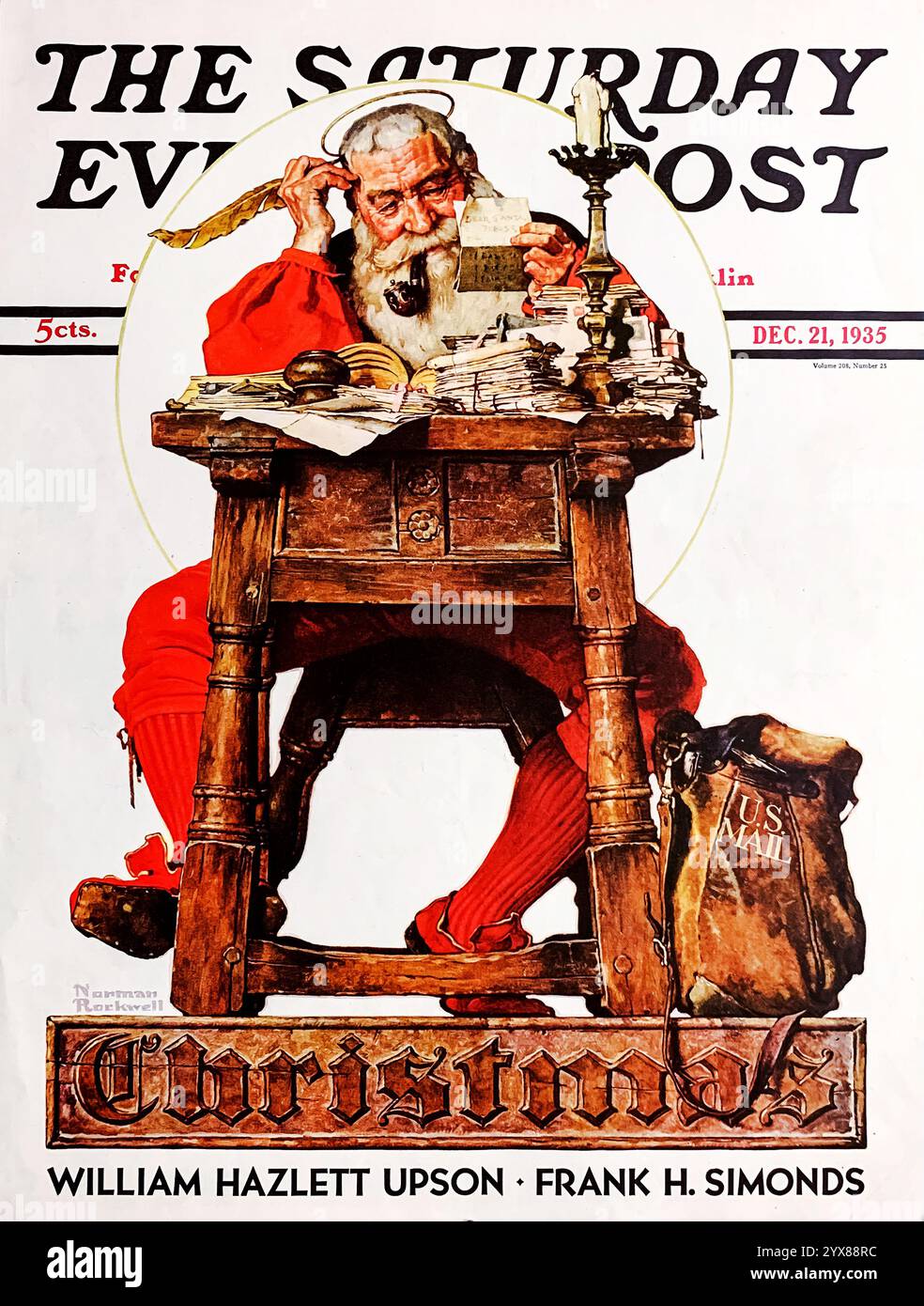 Norman rockwell santa hi-res stock photography and images - Alamy