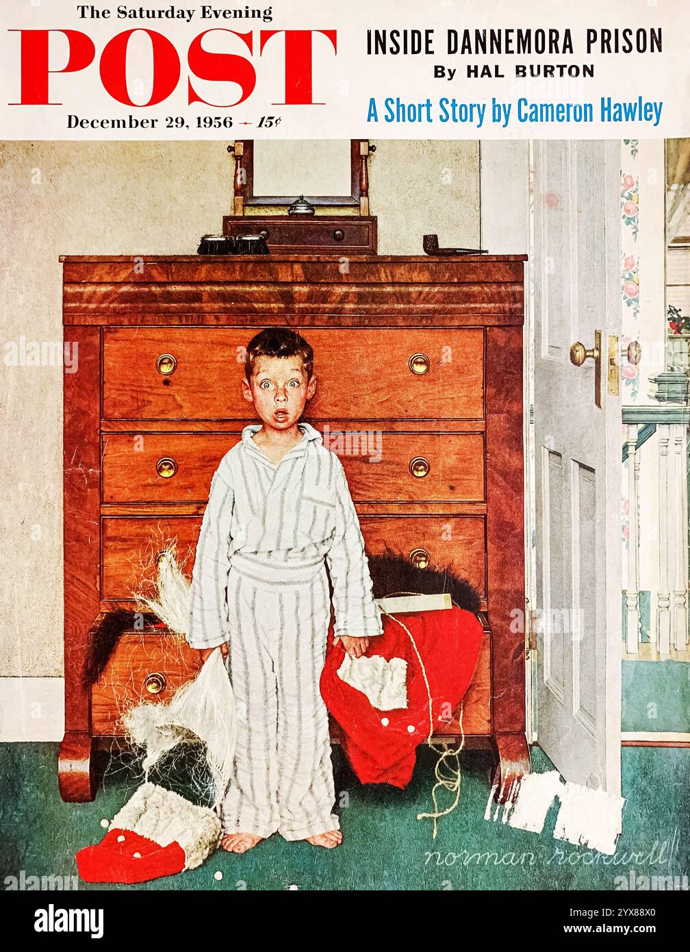 December 1956 The Saturday Evening Post Christmas Cover with “Truth ...