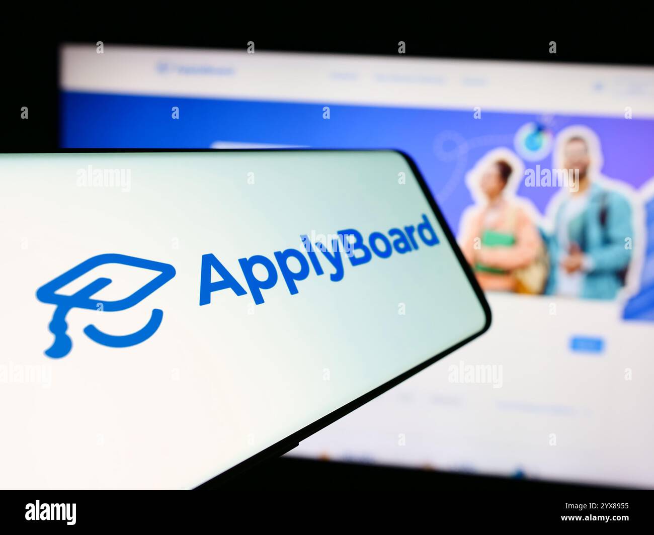 In this photo illustration, a smartphone with the logo of Canadian ...