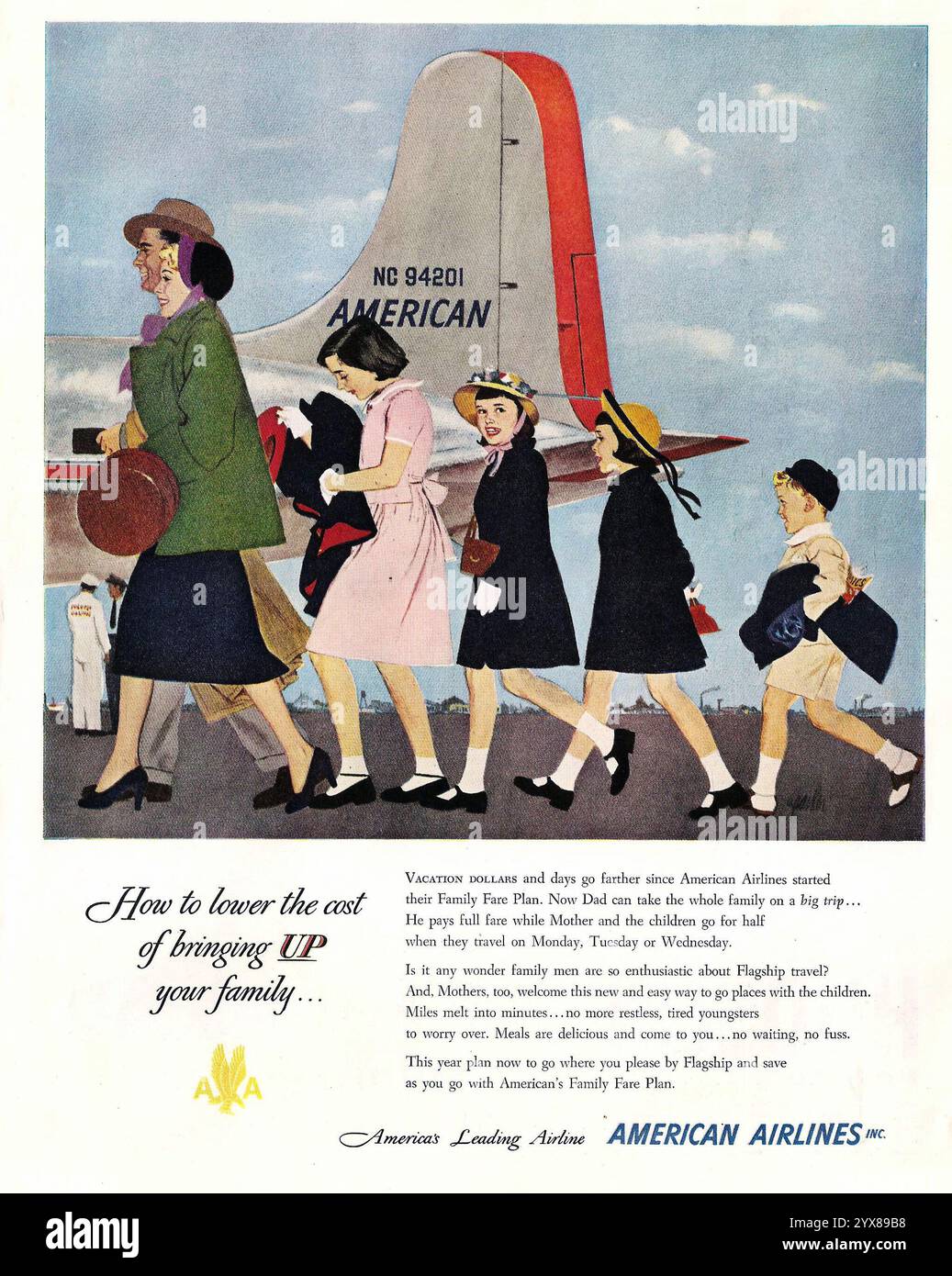 1950s advertisement family hi-res stock photography and images - Alamy