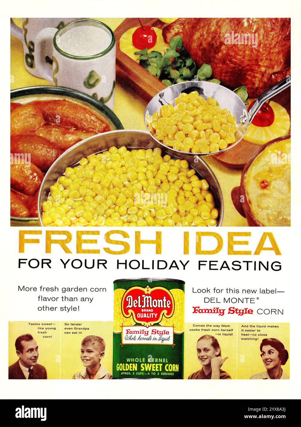 1950s advertisement family hi-res stock photography and images - Alamy