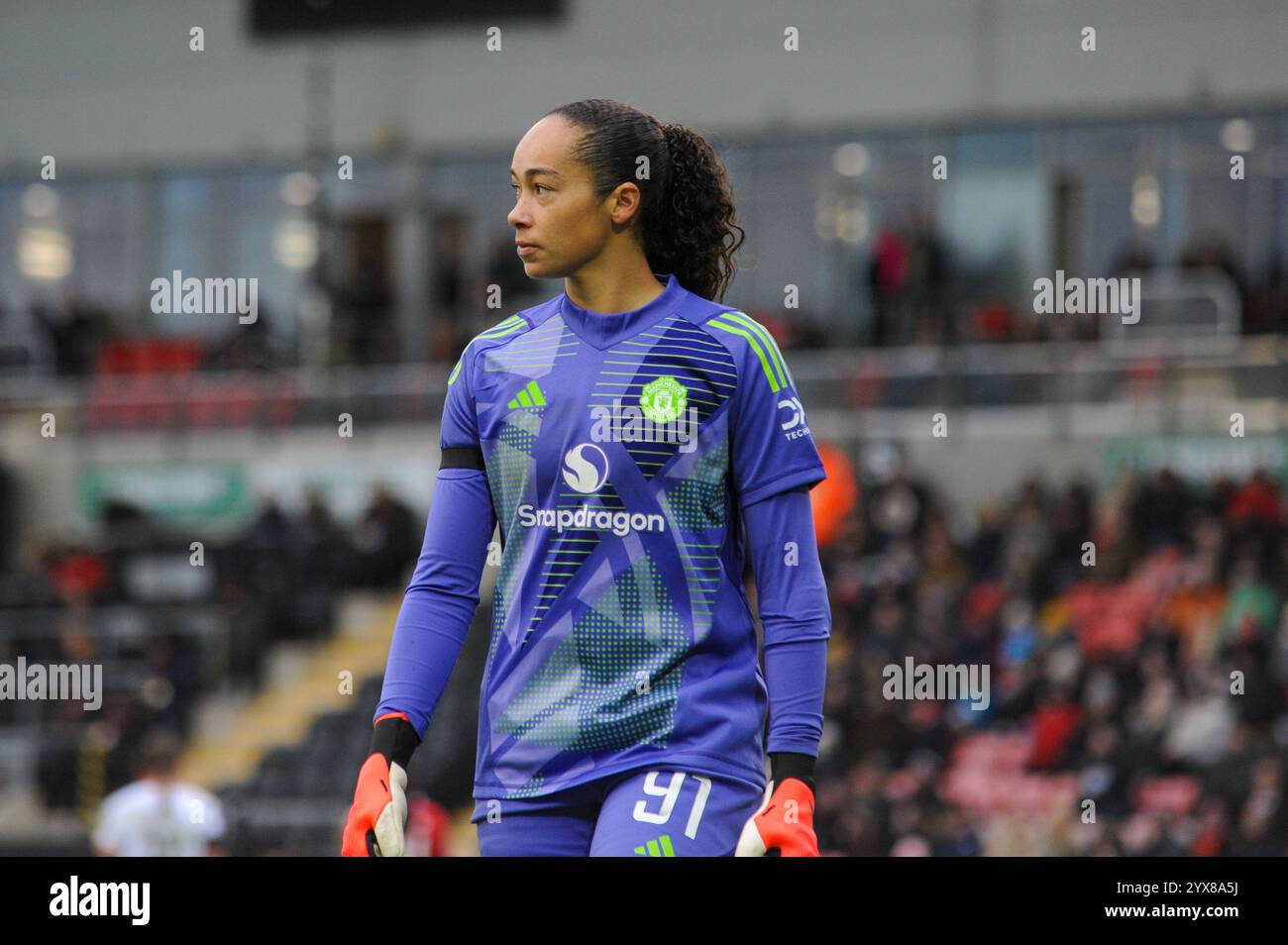 Leigh, England, 8th December 2024 Headshot of Phallon Tullis Joyce (91 ...