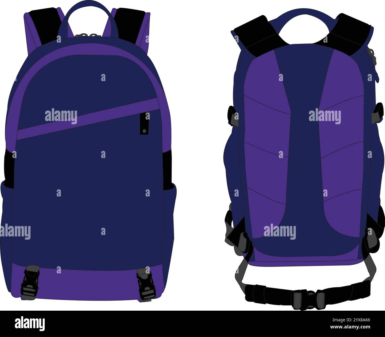 Cartoon backpack school bags hi-res stock photography and images - Alamy