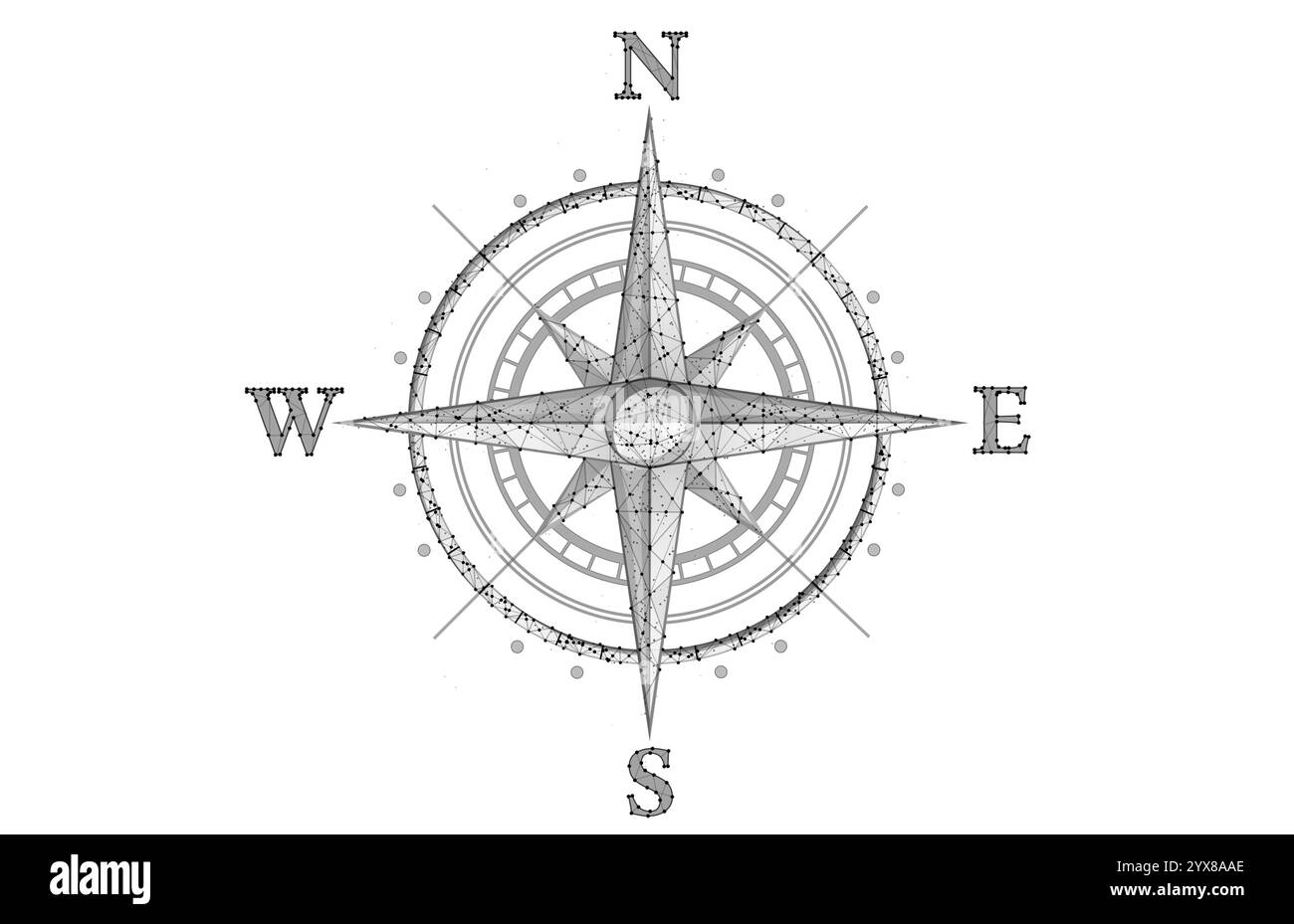 Digital compass. Business strategic explorer Stock Vector Image & Art ...