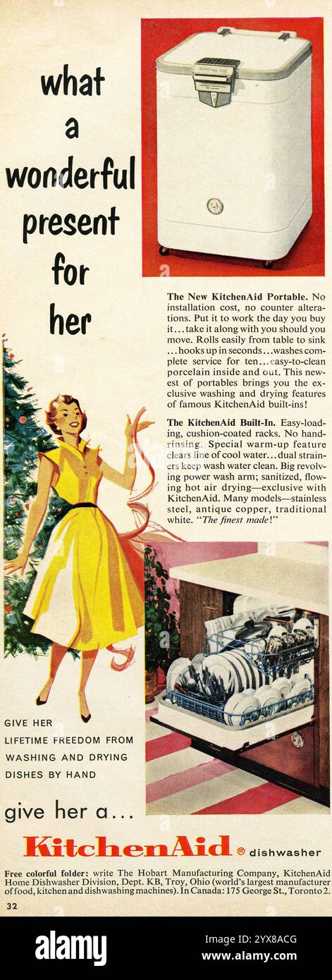 1950s advertisement dishwasher hi-res stock photography and images - Alamy