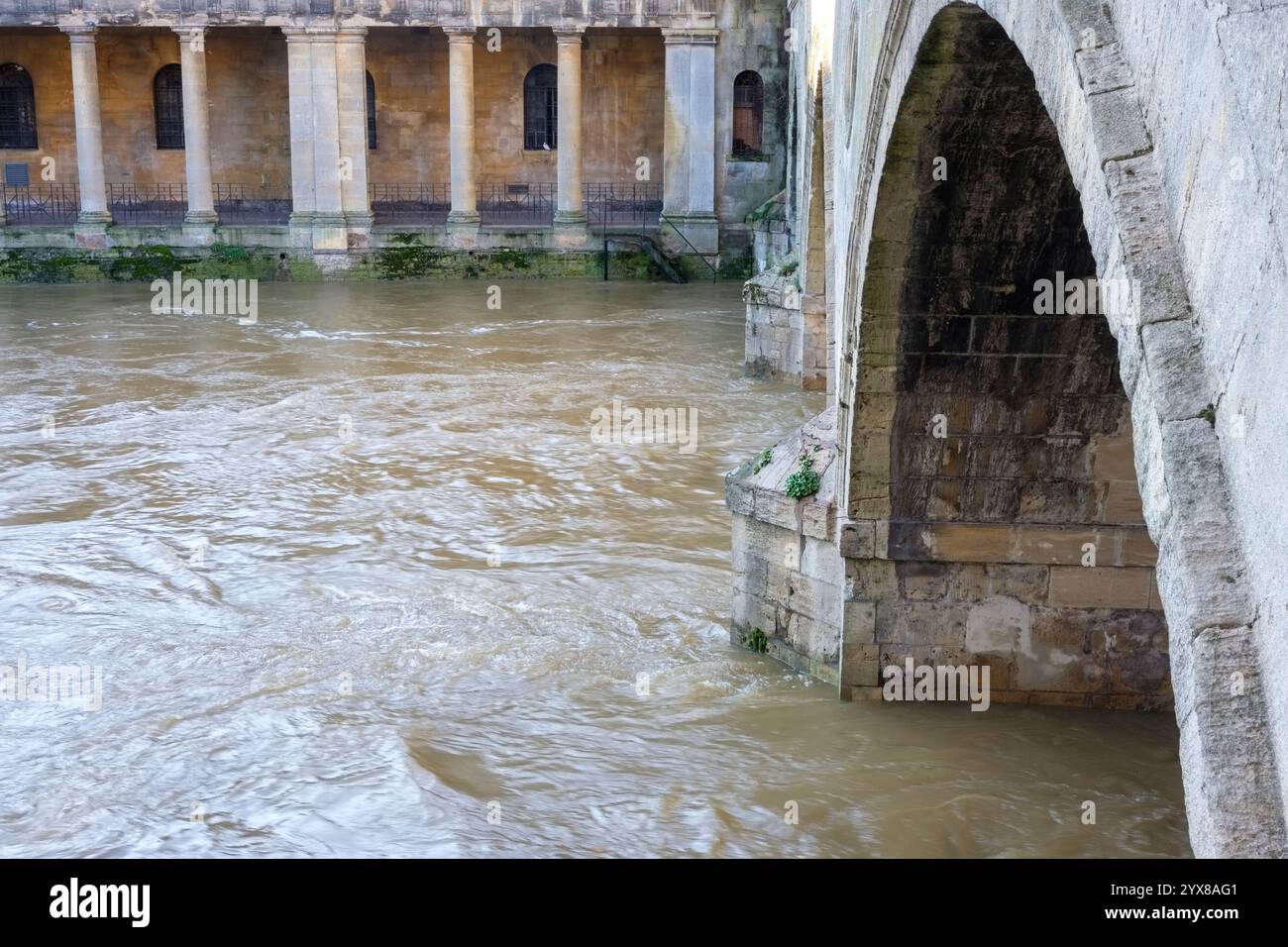 Bath, Somerset - 27 November 2024 - Flooding and high water at the ...