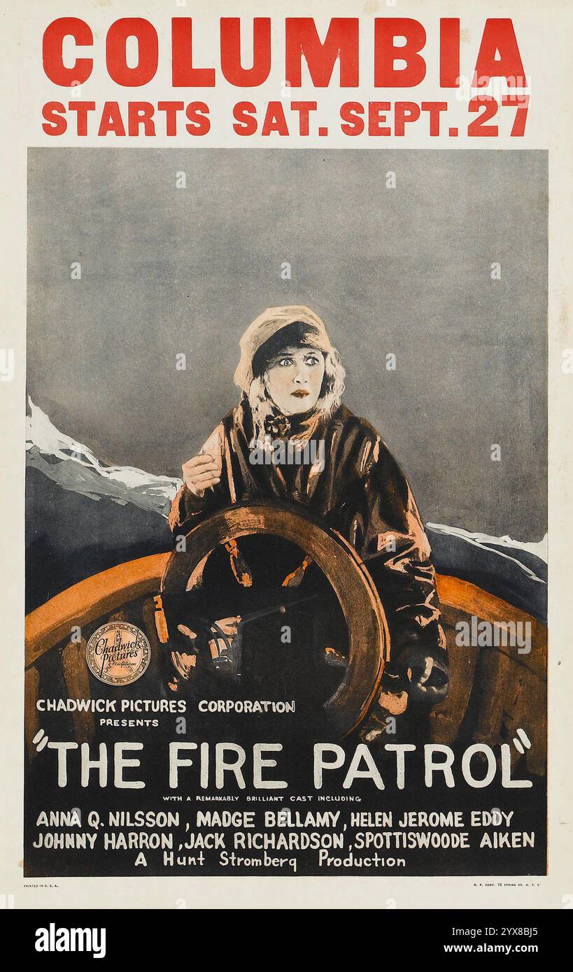 The Fire Patrol (Chadwick Pictures, 1924). Window Card - Anna Q Nilsson ...
