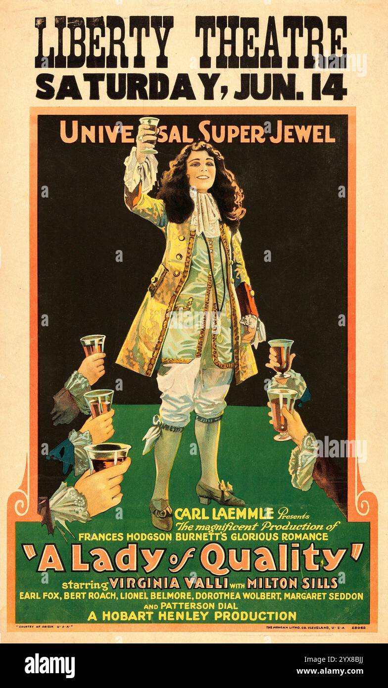 Carl Laemmle presents A Lady of Quality (Universal, 1924). Window Card ...