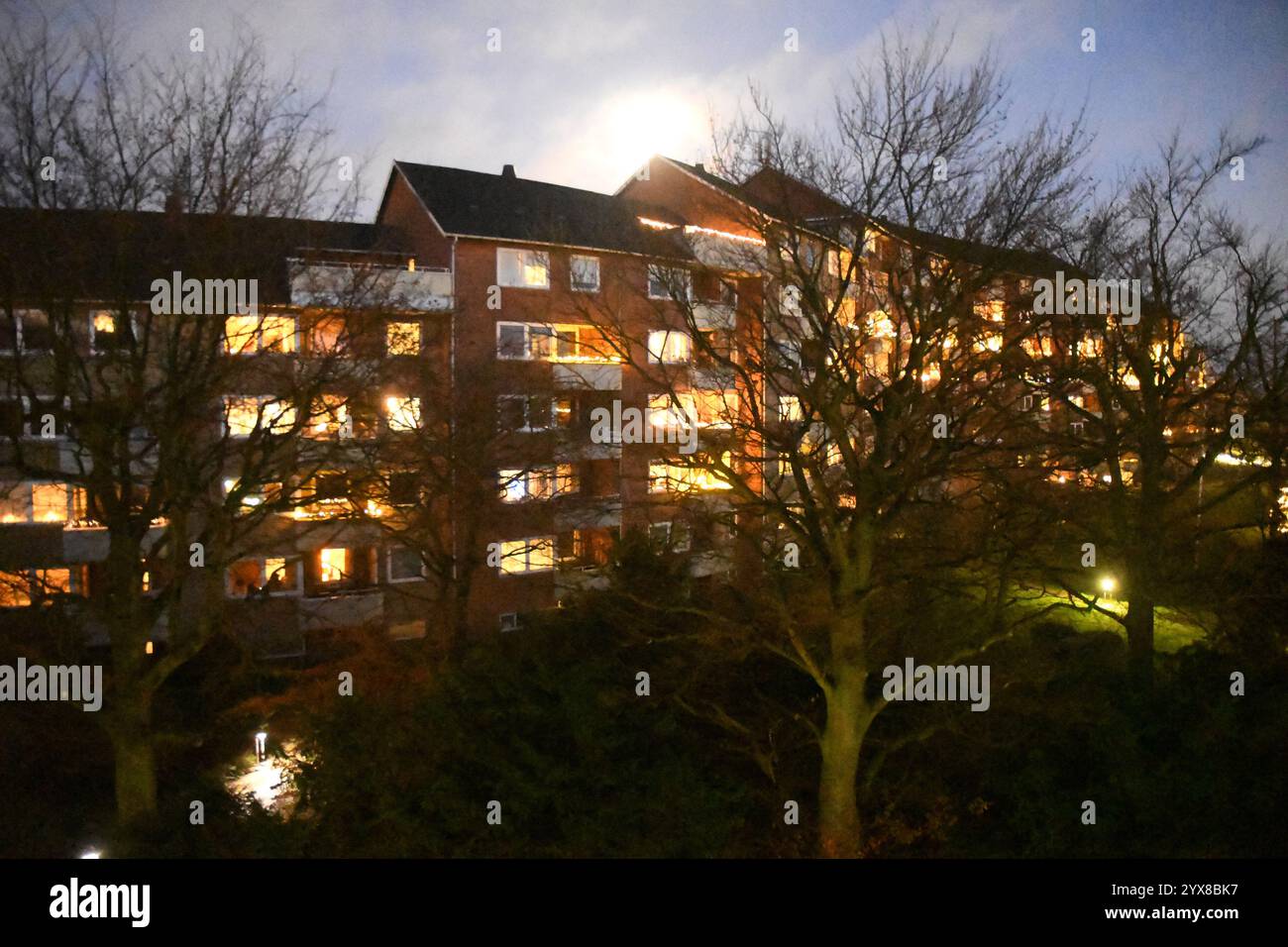 Copenhagen/ DenmarK/14 DECEMBER 2024/ cando residentn lights on ...
