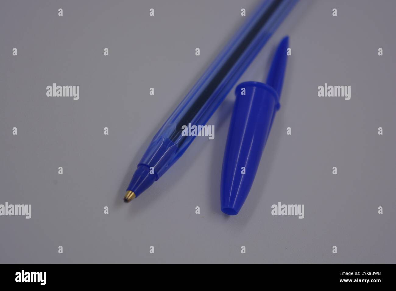 Things, objects that are constantly used in work, study. A clear blue ...