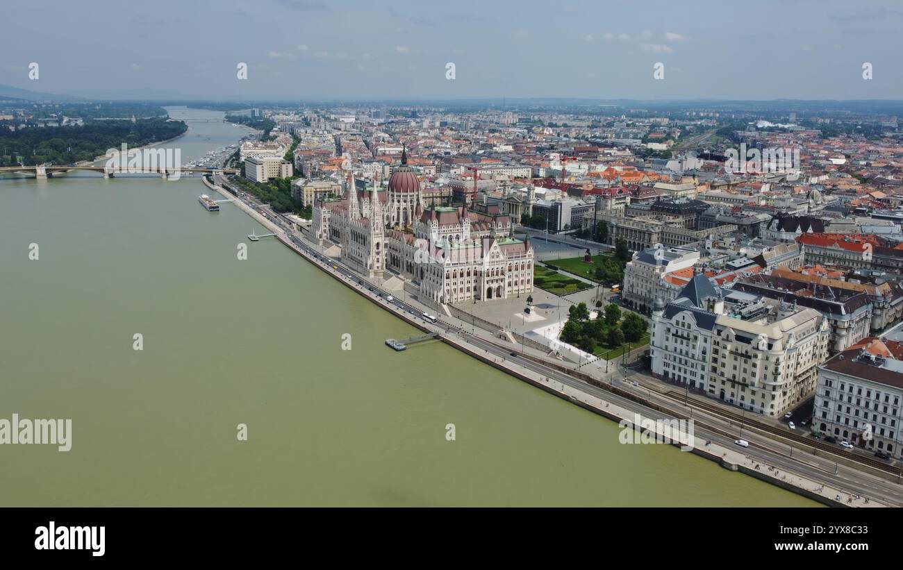 Budapest city and Danube river Stock Photo - Alamy
