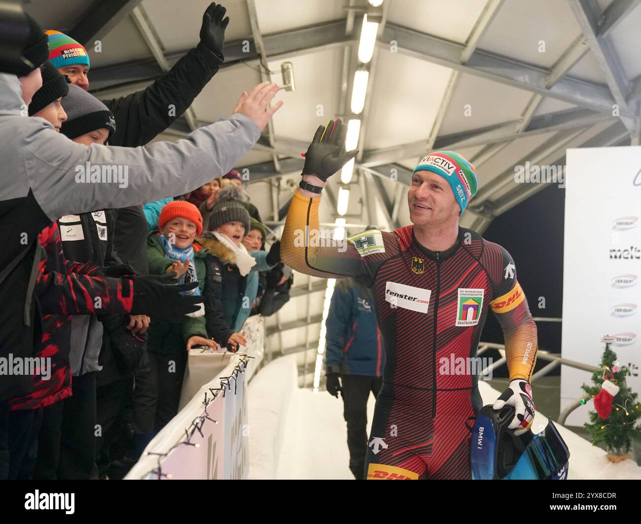 14 December 2024, Latvia, Sigulda: Bobsleigh, World Cup, two-man ...