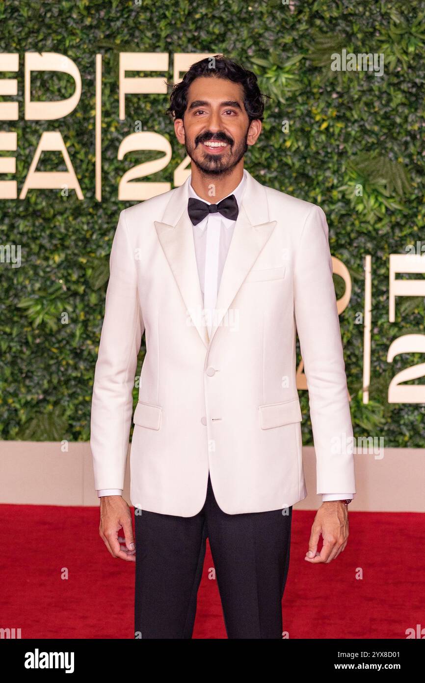 Dev Patel poses for photographers for the Closing Ceremony red carpet during the Red Sea ...
