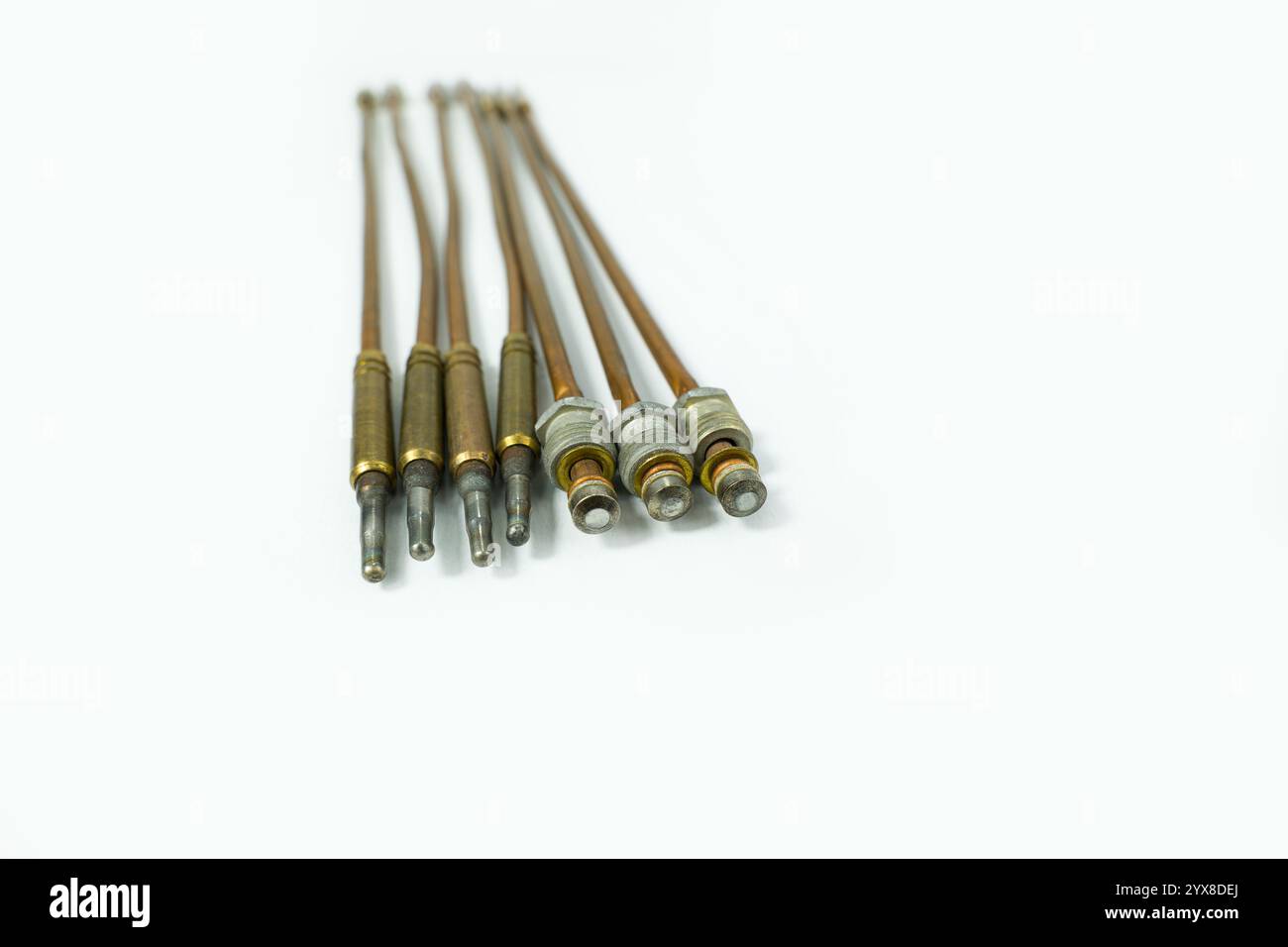 Gas stove flame sensor. Safety control Stock Photo - Alamy