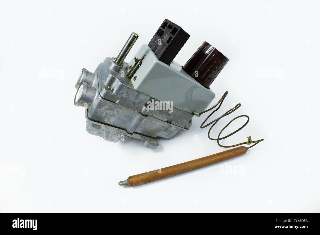 Thermostat Gas boiler Valve Temperature Control. Gas flow regulation in ...