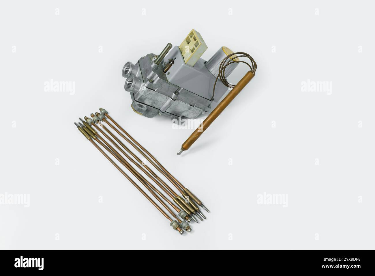 Thermostat Gas boiler Valve Temperature Control. Gas flow regulation in ...