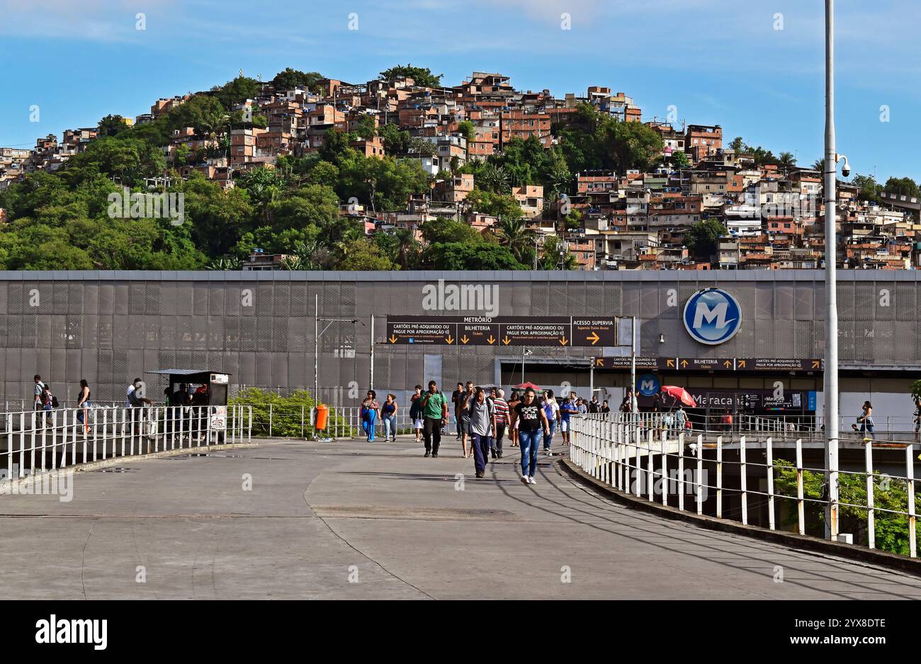 RIO DE JANEIRO, BRAZIL - December 13, 2024: Entrance to the subway ...