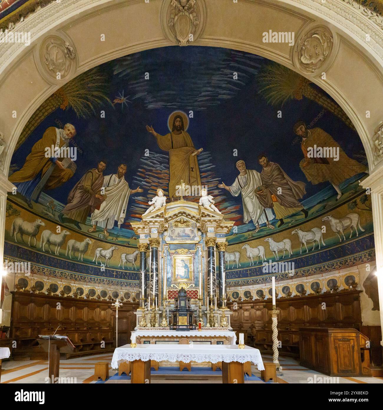 Altar of the Church of the Saints Cosma e Damiano (Basilica dei Santi ...