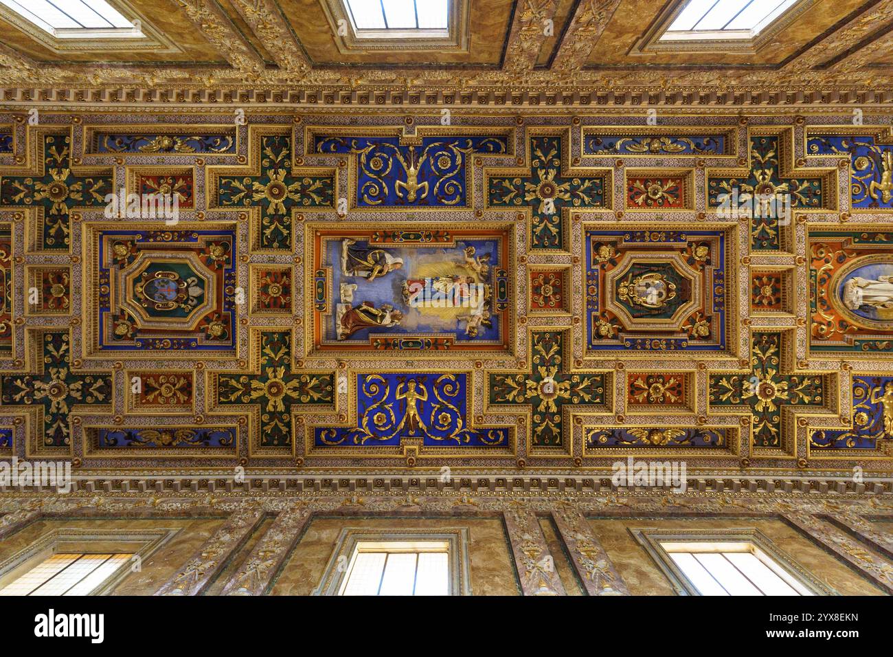 Ceiling of the Church of the Saints Cosma e Damiano (Basilica dei Santi ...