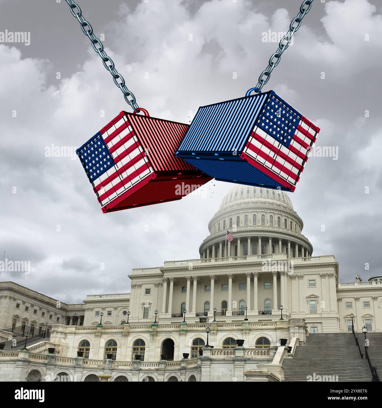 American Trade Policy Disagreement as right and left USA trade policies ...