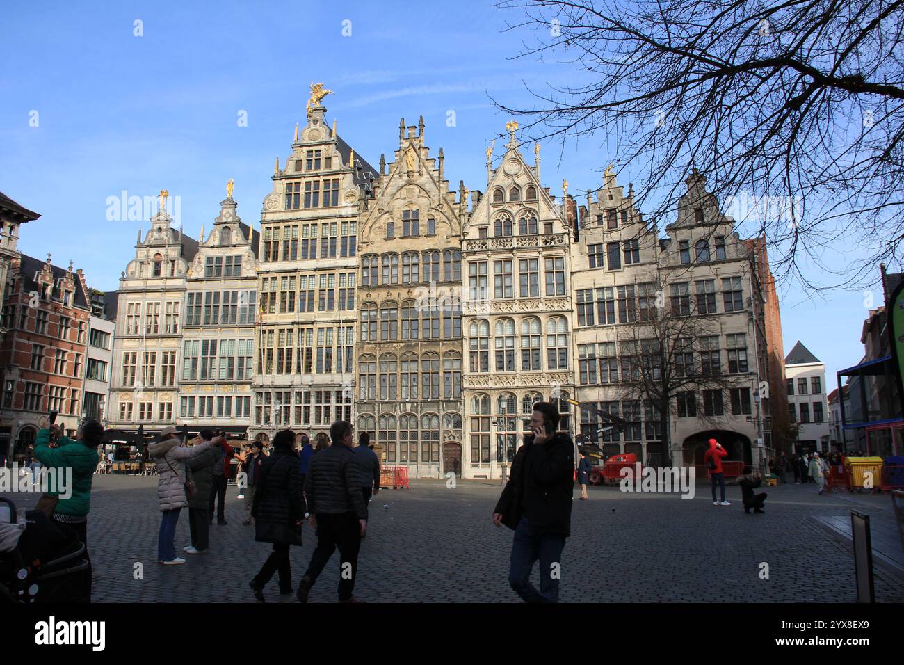 Guild houses in Antwerp Stock Photo - Alamy