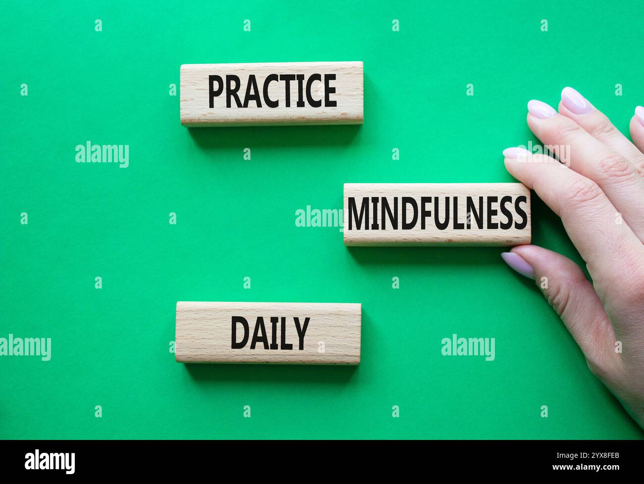 Practice Mindfulness Daily symbol. Concept words Practice Mindfulness ...