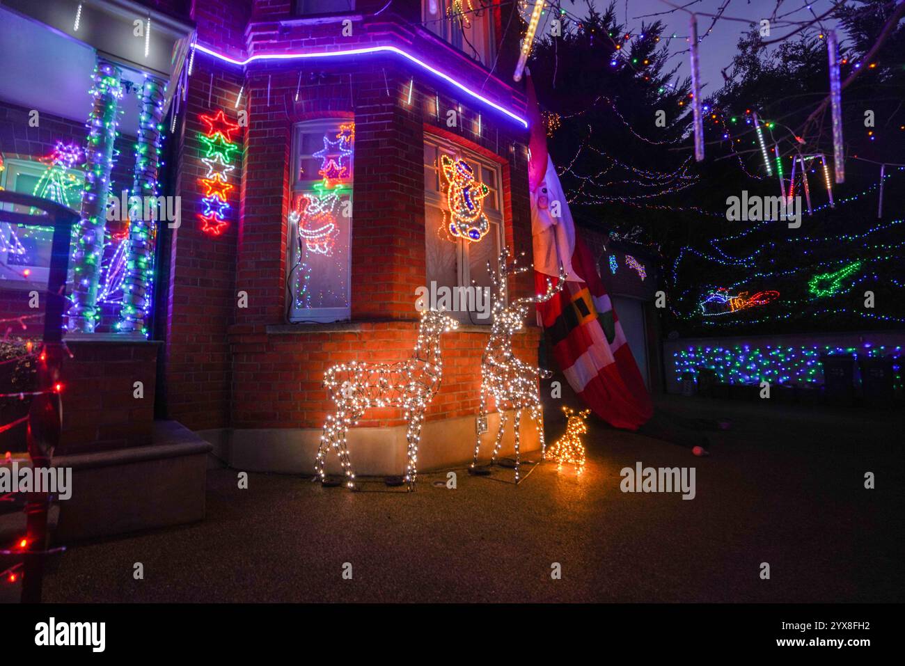 Wimbledon, London, UK. 14 December 2024 A suburban house in Wimbledon ...