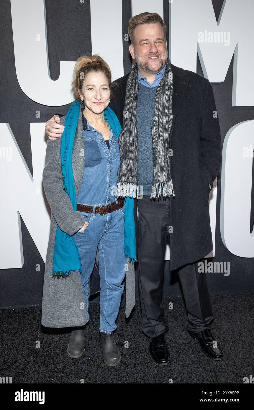 Edie Falco and Stephen Walker attend the premiere of 'A Complete ...