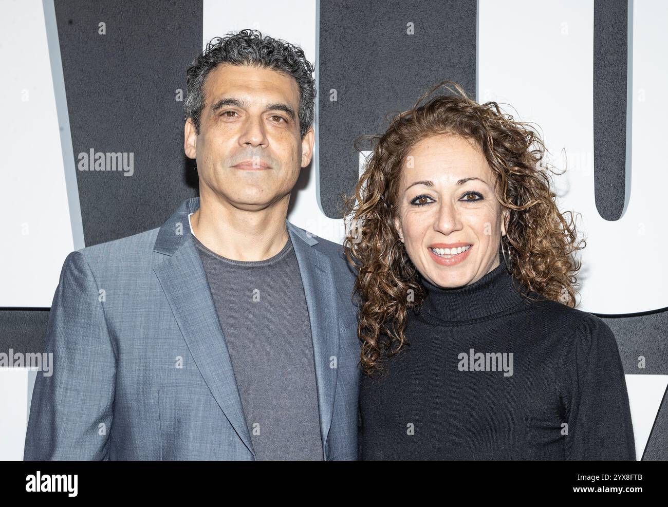Michael Bederman (L) attends the premiere of 'A Complete Unknown' at ...