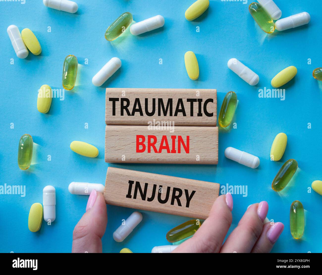 Traumatic Brain Injury symbol. Concept words Traumatic Brain Injury on ...
