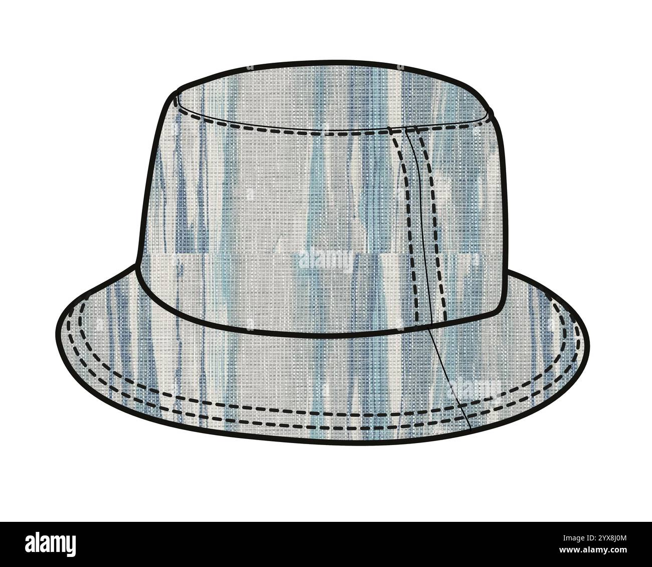 Bucket hat technical drawing Stock Vector Images - Alamy