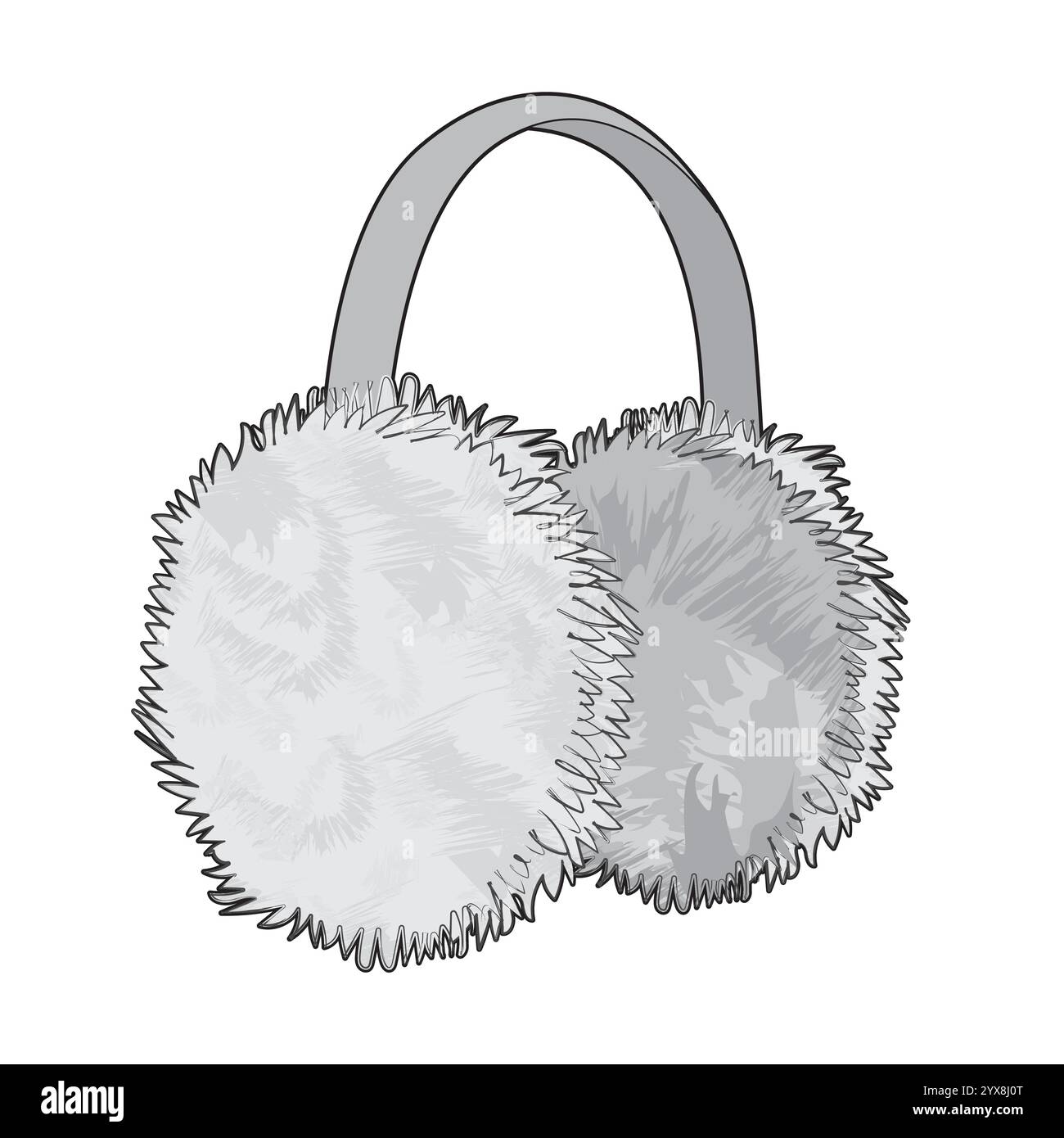 Fur ear muffs illustration hi-res stock photography and images - Alamy