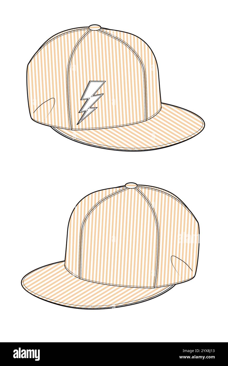 Girls snapback cap Stock Vector Images - Alamy