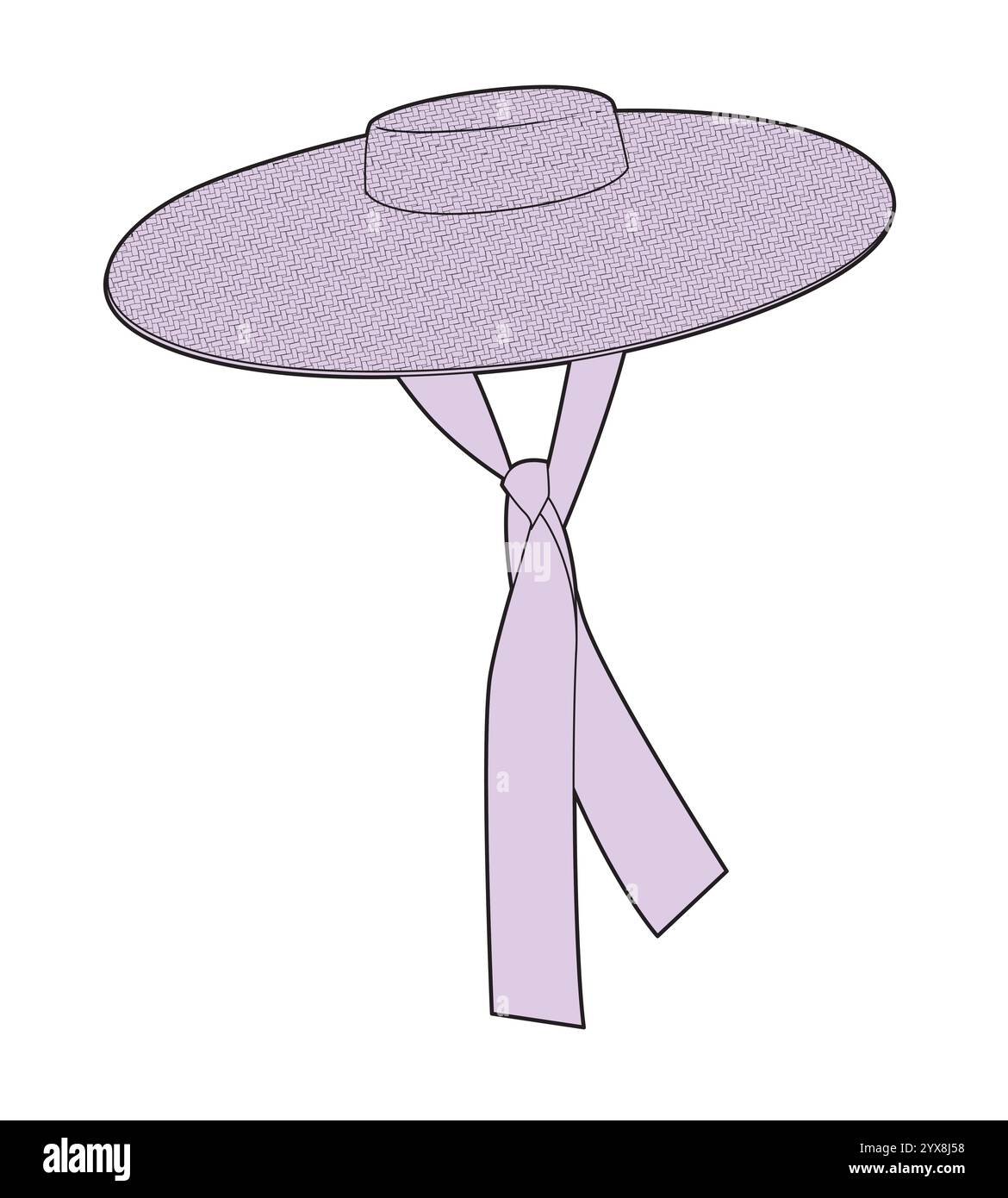 Straw hat illustration Stock Vector Images - Alamy