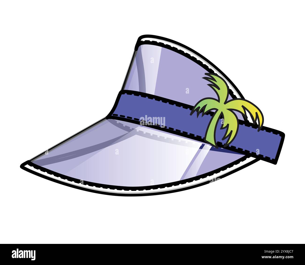 Girls sun visor cap Stock Vector Images - Alamy