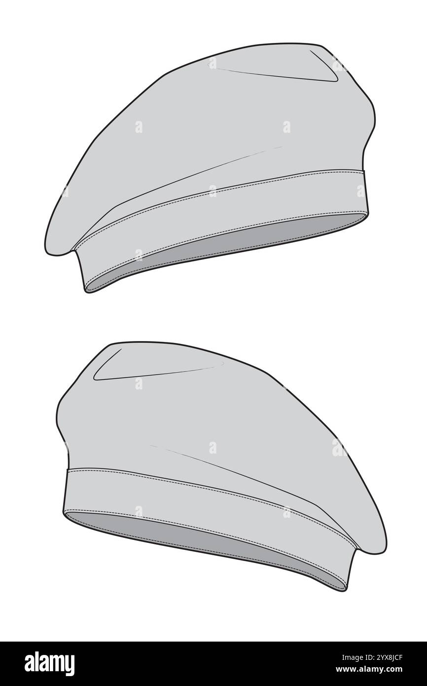 Ladies hat template Black and White Stock Photos & Images - Alamy