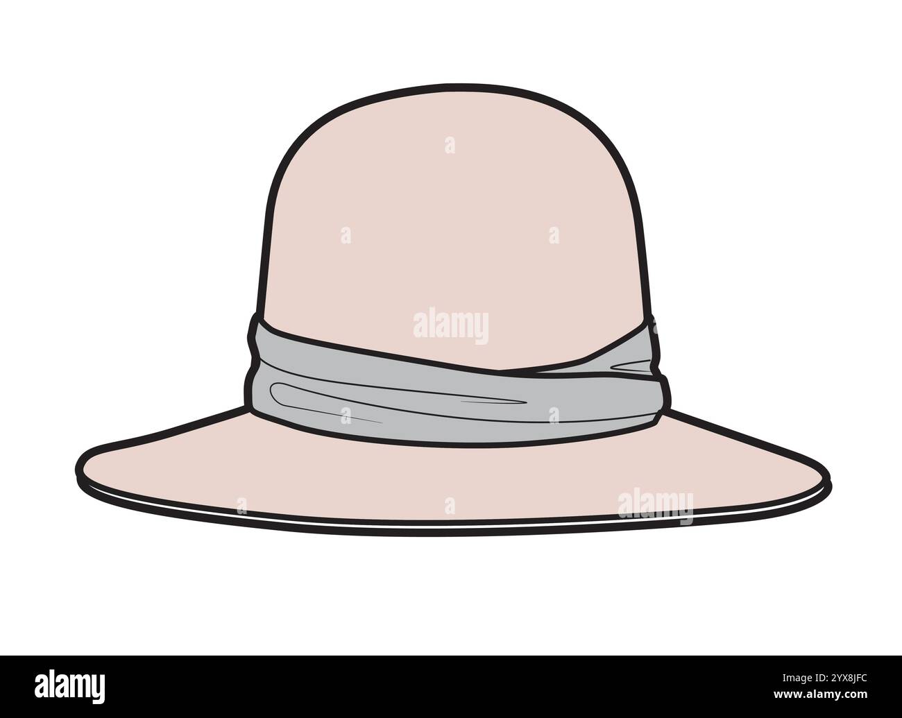 Top hat technical flat design vector mockup template Stock Vector Image ...