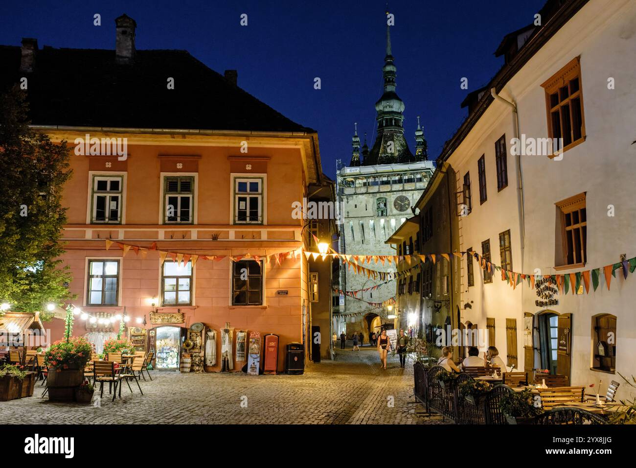 Transylvania romania tourist cobbled hi-res stock photography and ...