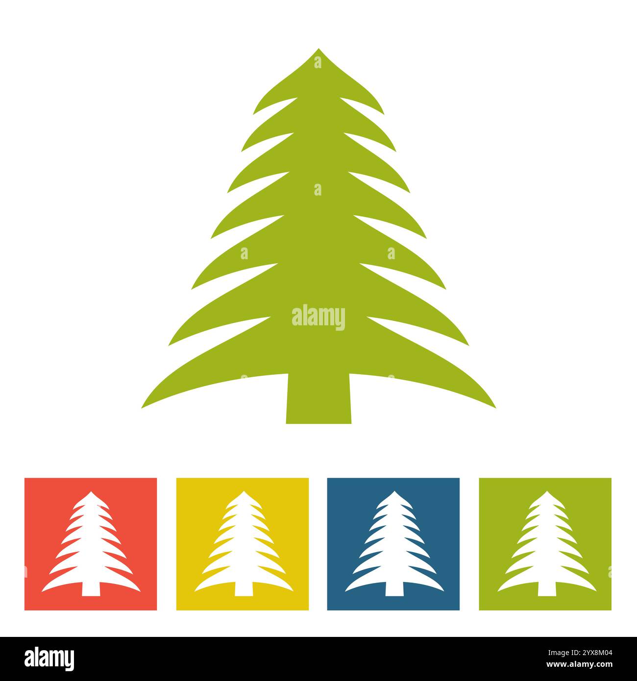 Spruce. New Year icon. Vector illustration Stock Vector Image & Art - Alamy