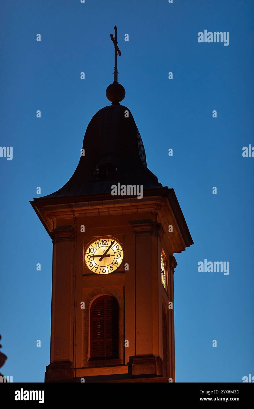 Old church tower in Europe Stock Photo - Alamy