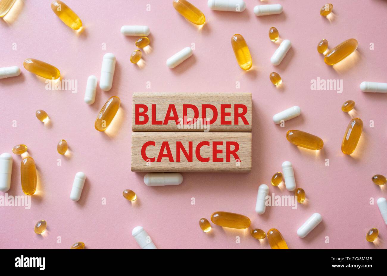 Bladder Cancer symbol. Concept word Bladder Cancer on wooden blocks ...