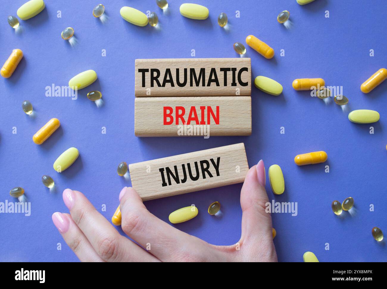 Traumatic Brain Injury symbol. Concept words Traumatic Brain Injury on ...